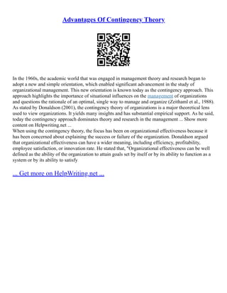 Contingency Management | PDF
