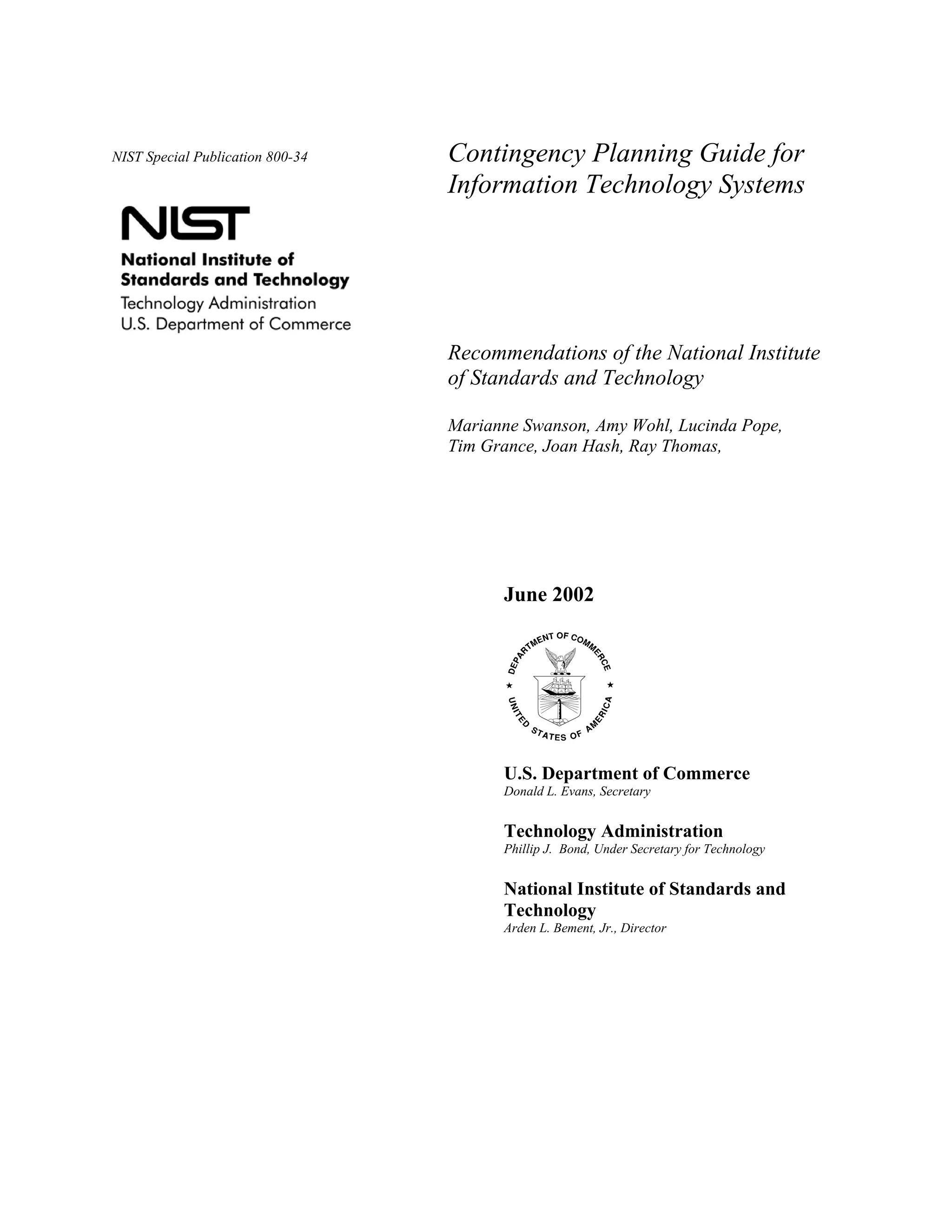 Contingency Planning Guide | PDF