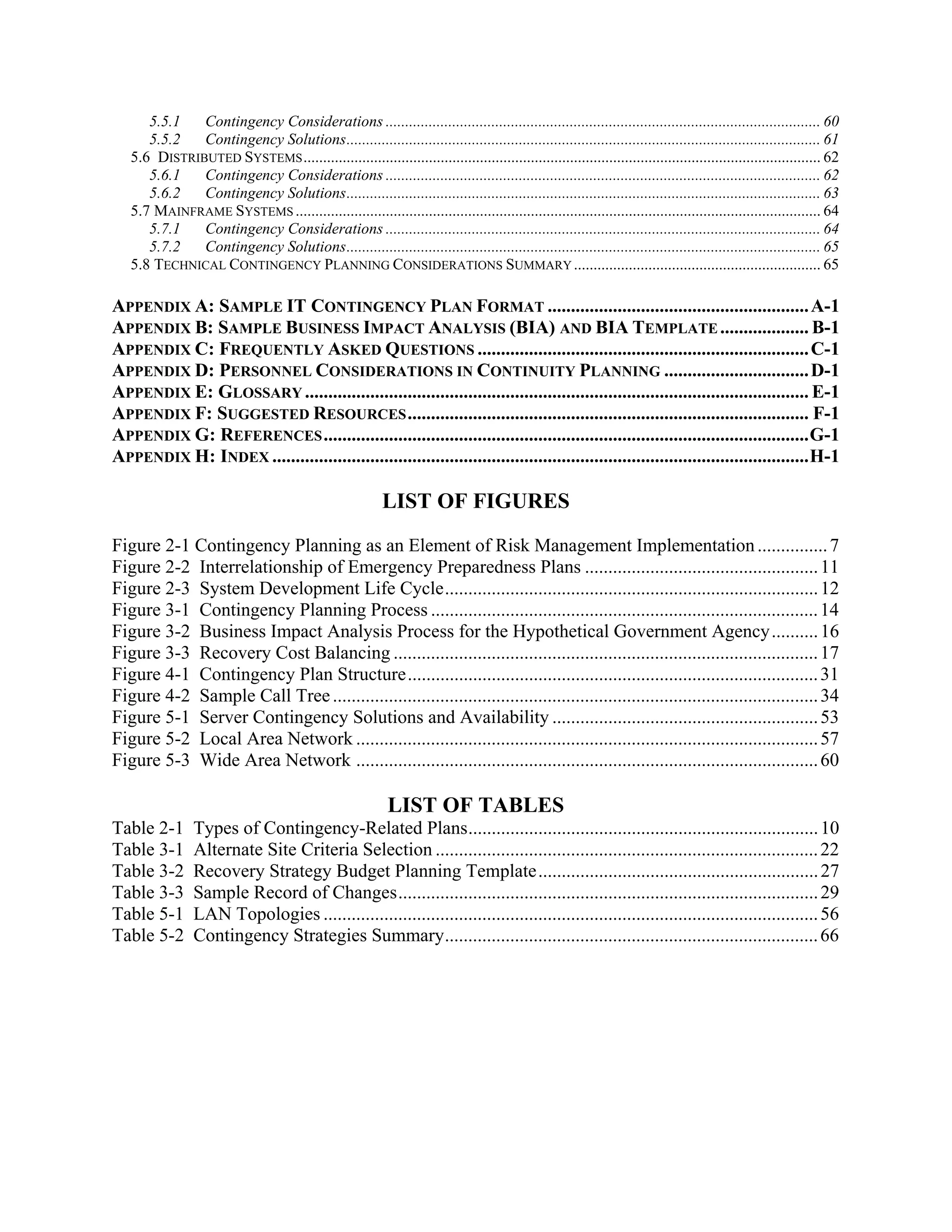 Contingency Planning Guide | PDF