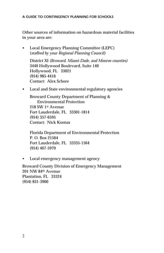 Contingency planningschoolguide | PDF