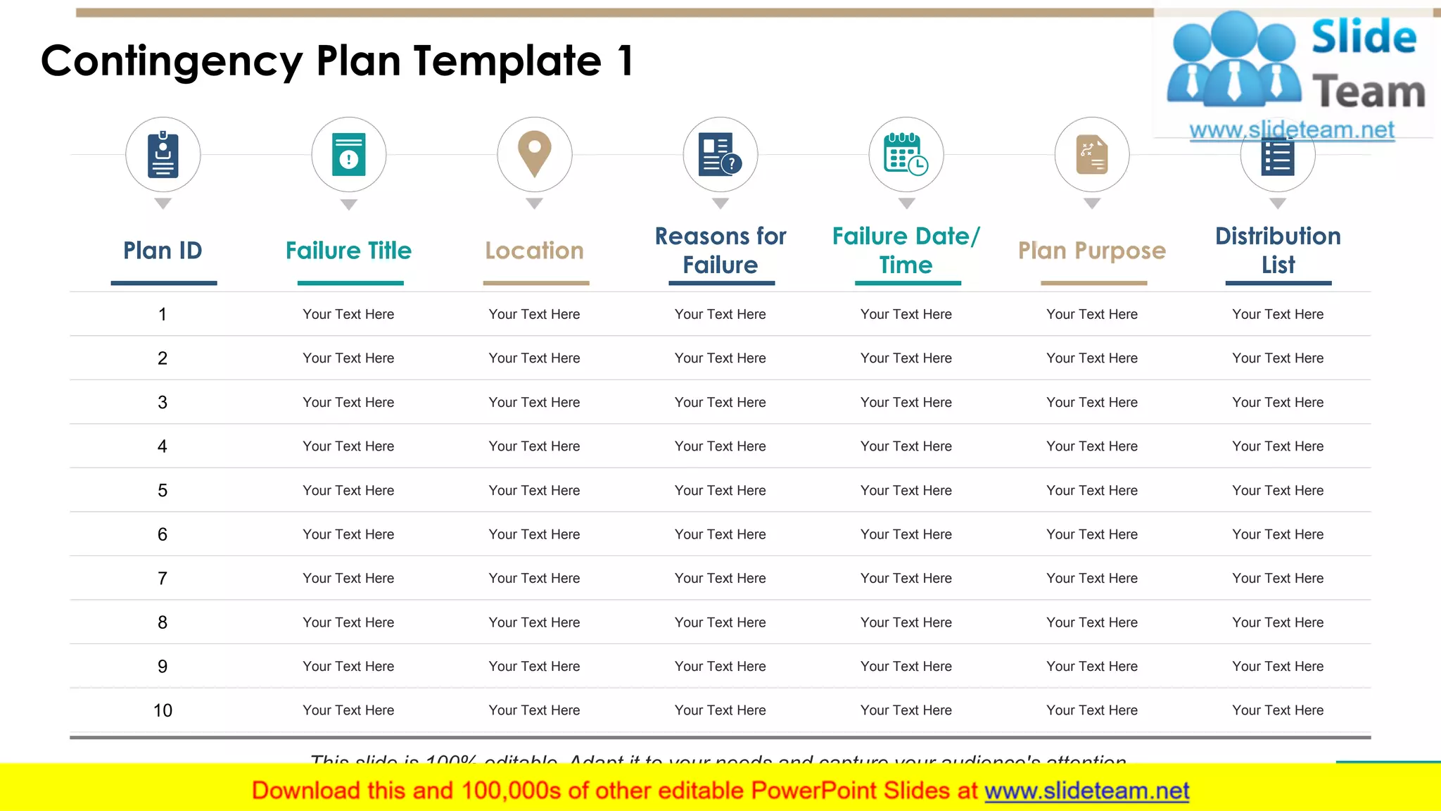 Contingency Plan PowerPoint Presentation Slides | PDF
