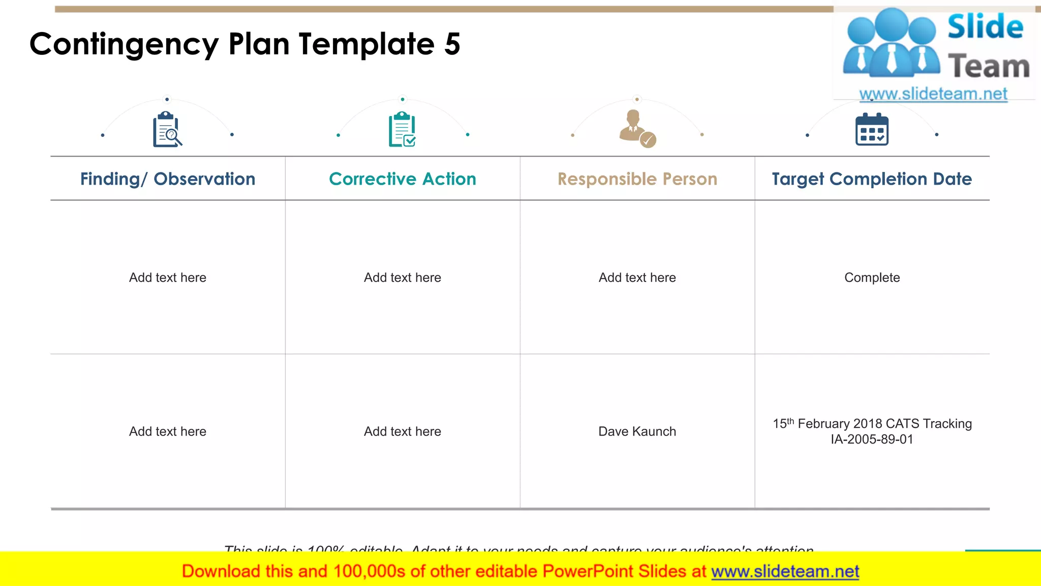 Contingency Plan PowerPoint Presentation Slides | PDF