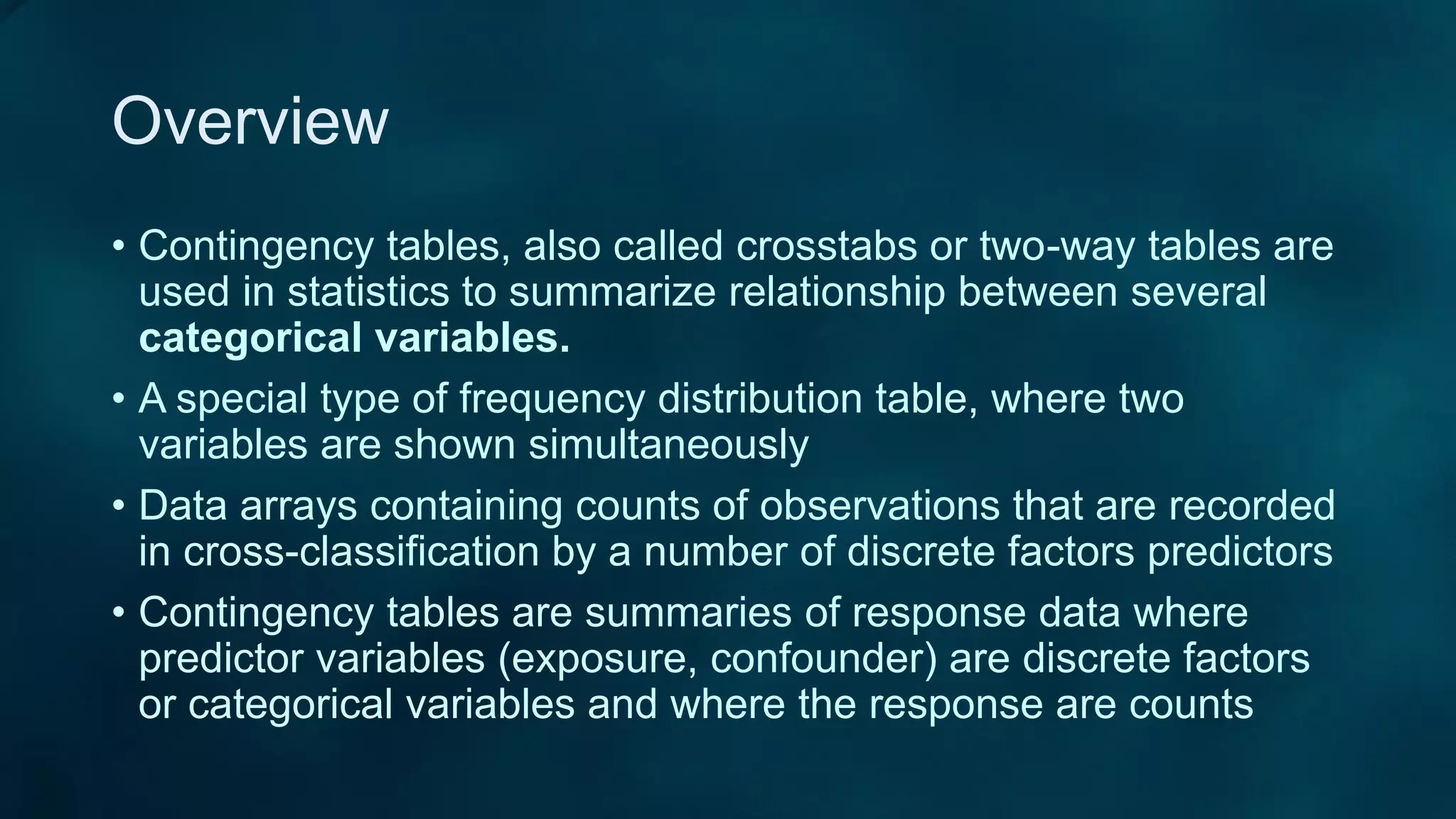 Contingency table | PDF
