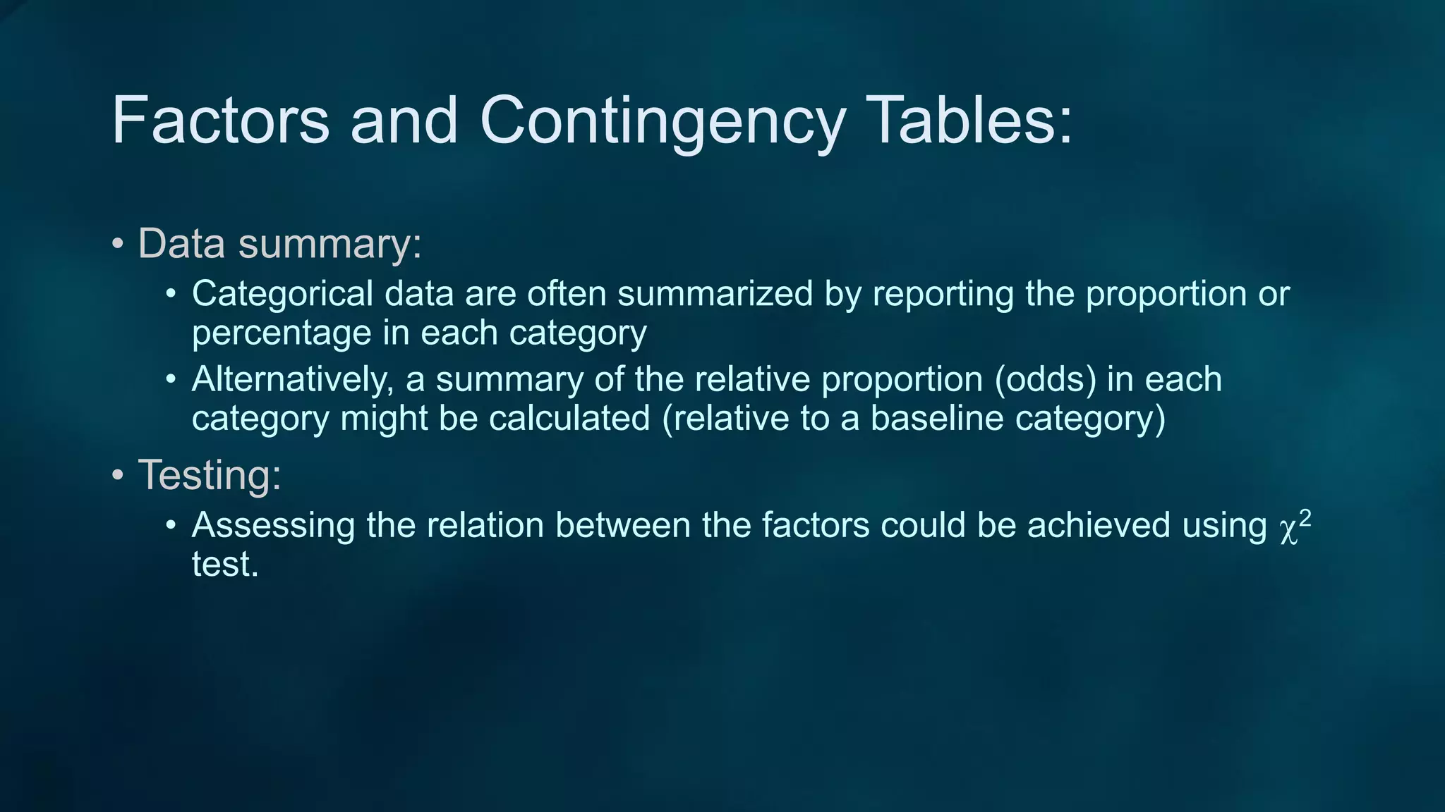 Contingency table | PDF