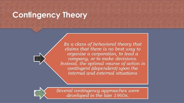 Contingency theory
