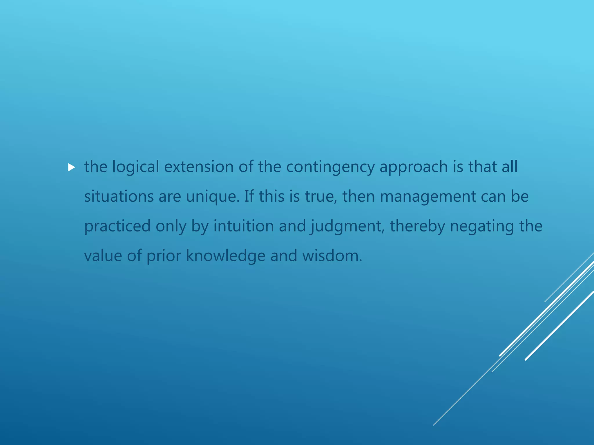 Contingencytheoryofmanagement 111105041226-phpapp02 | PPTX