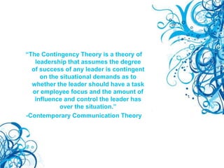Contingency Theory | PPTX