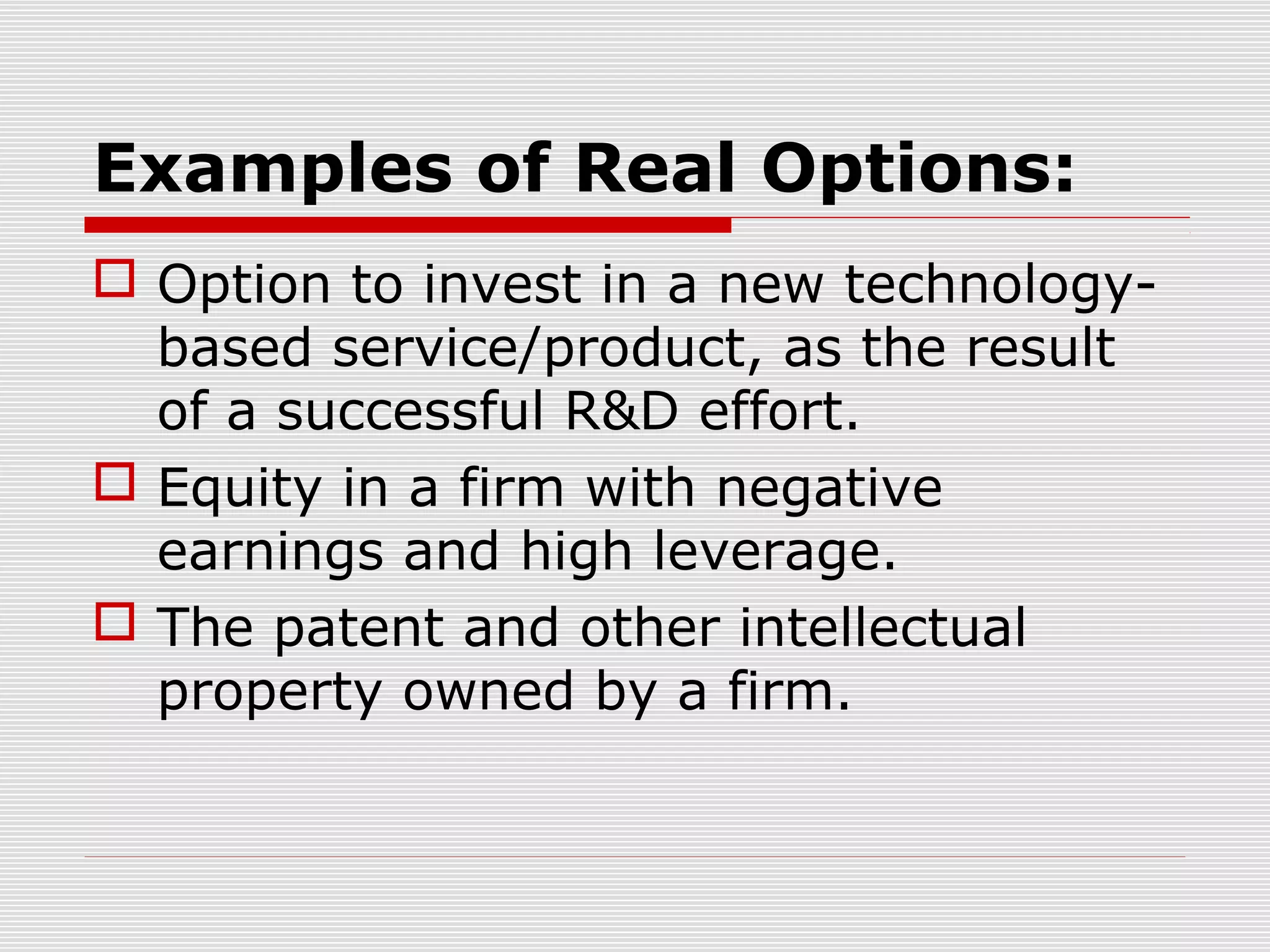 Contingent claim valuation | PPT | Stocks and Bonds | Personal Investing
