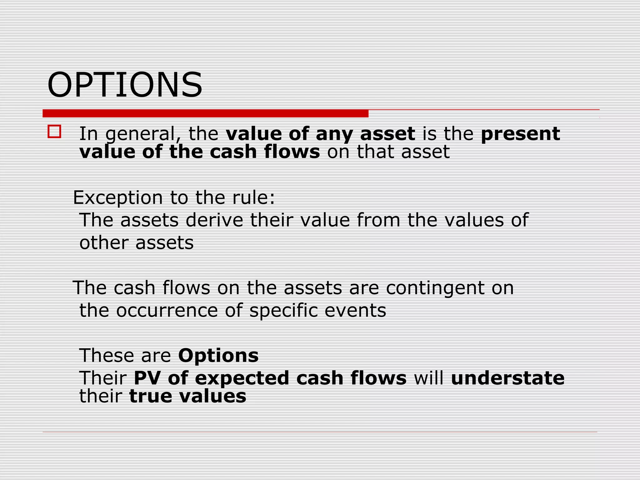 Contingent claim valuation | PPT | Stocks and Bonds | Personal Investing