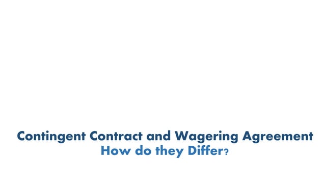Contingent contract | PPTX