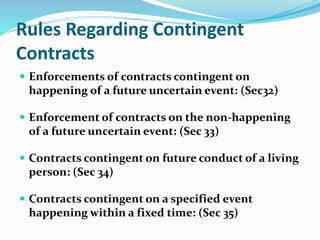 Contingent contract | PPT