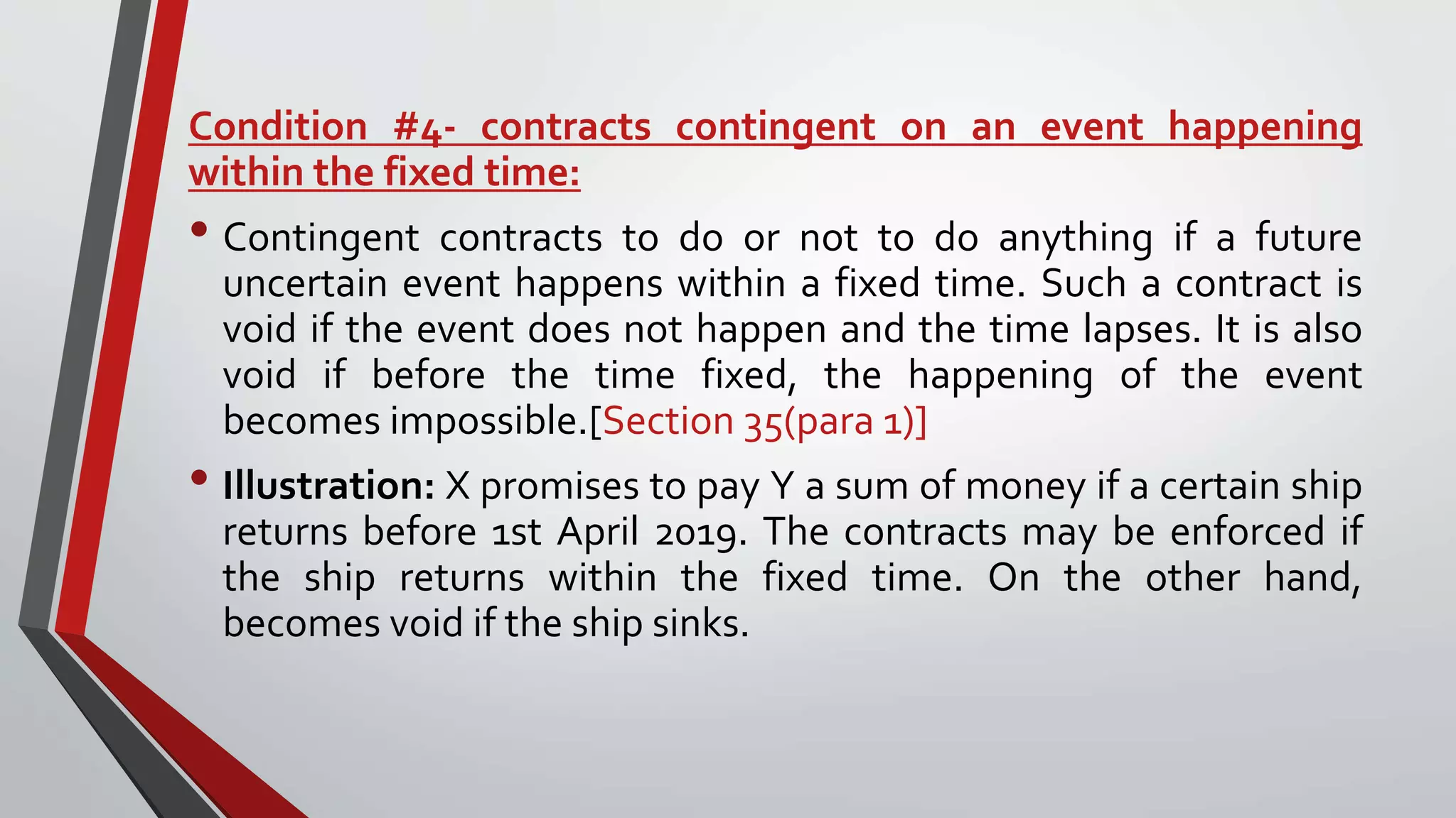 Contingent contracts | PPTX