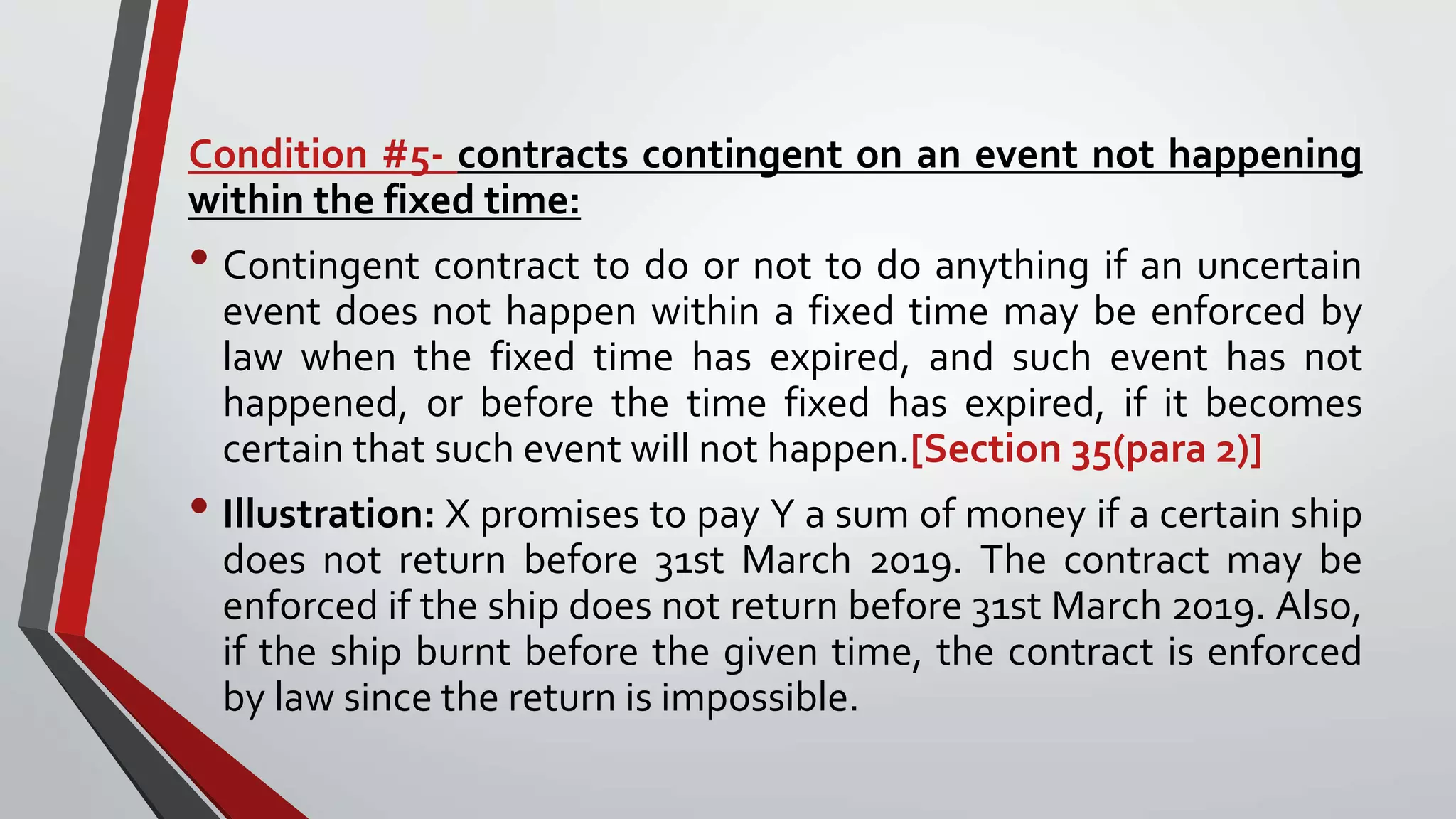 Contingent contracts | PPTX