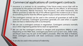 Contingent contracts | PPTX
