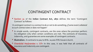 Contingent contracts | PPTX
