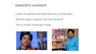 Leadership Style Indra Nooyi Pptx