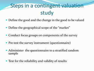 Contingent valuation method | PPTX