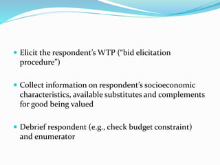 Contingent valuation method | PPTX