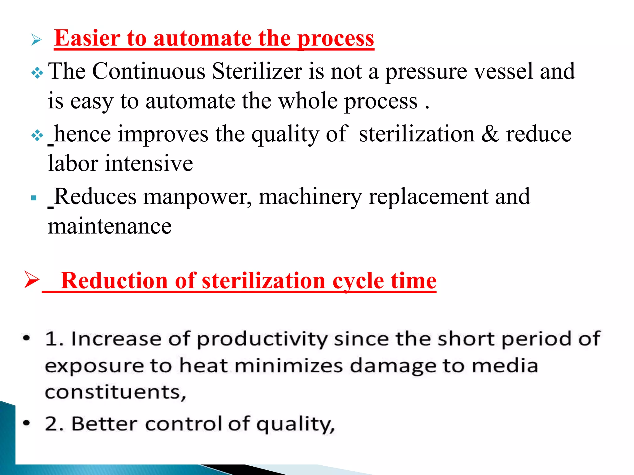 Batch and Continuous Sterilization of Media in Fermentation Industry | PPT