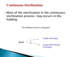 Batch and Continuous Sterilization of Media in Fermentation Industry | PPT