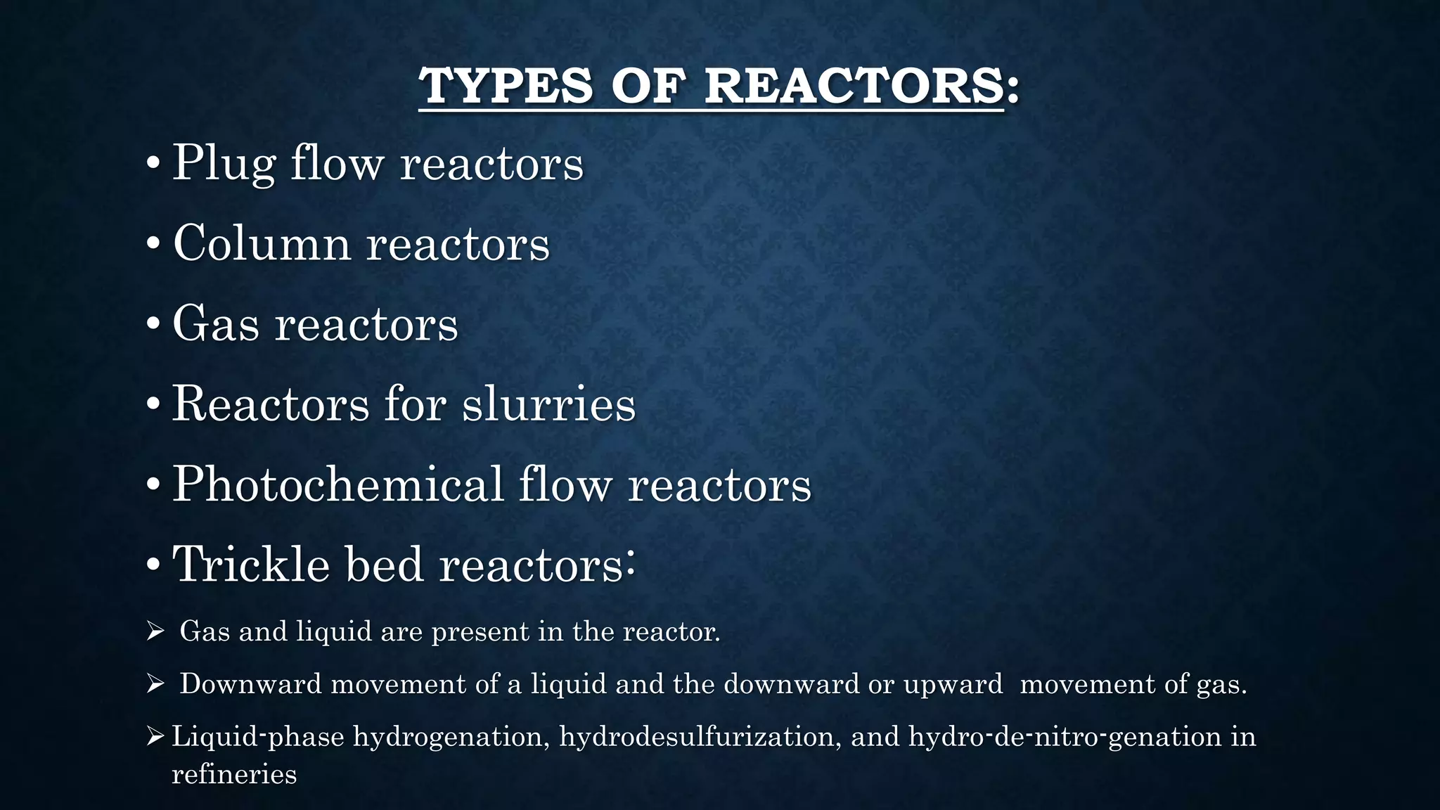 Continuous flow reaction/ Chemistry | PPTX