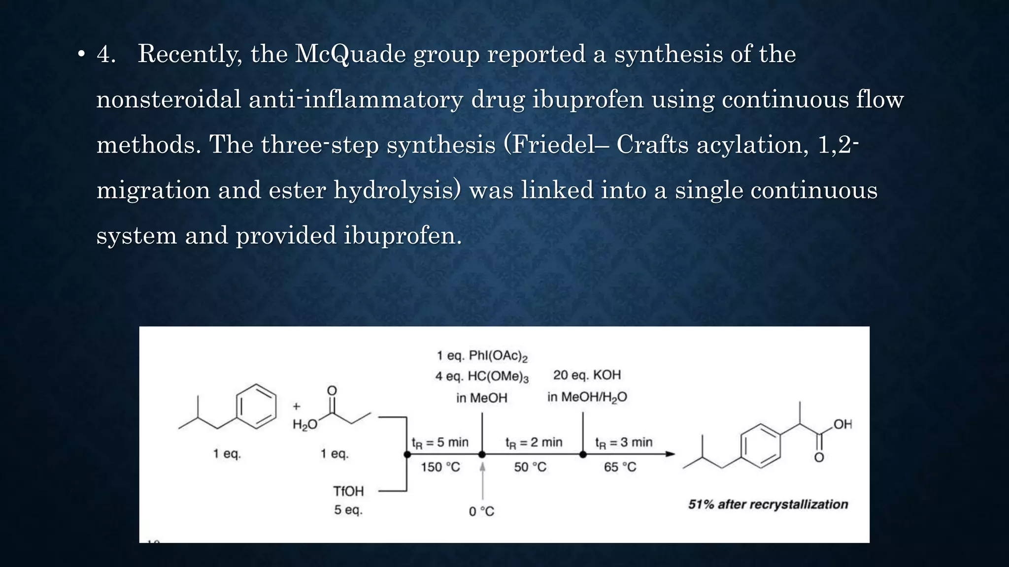 Continuous flow reaction/ Chemistry | PPTX