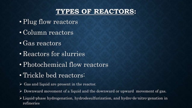 Continuous flow reaction/ Chemistry | PPTX