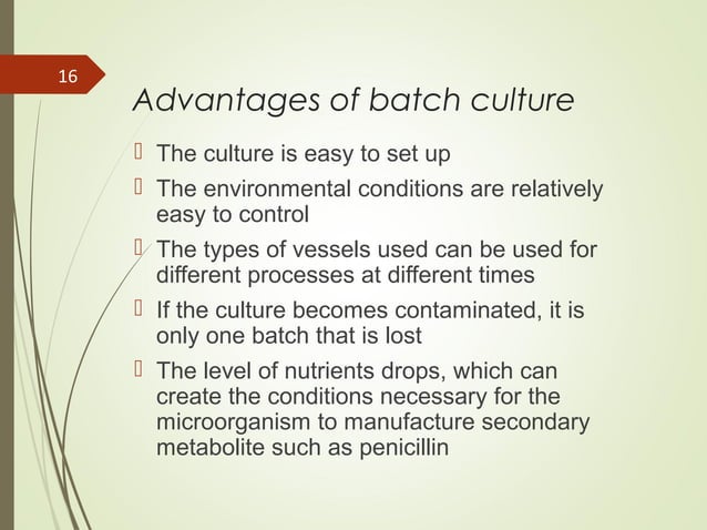 Continous and batch culture | PPT