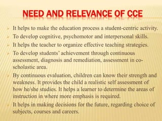 Continuous And Comprehensive Evaluation (CCE) | PDF