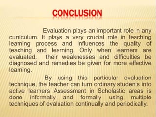 Continuous And Comprehensive Evaluation (CCE) | PDF