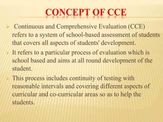Continuous And Comprehensive Evaluation (CCE) | PDF