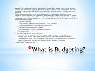 Continous Budgeting | PPTX