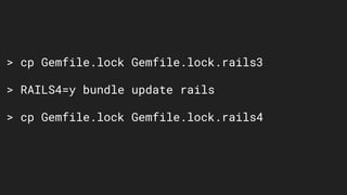 Continous Delivery and Rails Upgrades | PDF