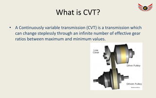 Continuously variable transmission (CVT) | PDF