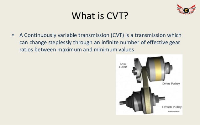 Continuously variable transmission (CVT)