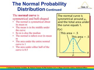 Continous random variable. | PPTX | Physics | Science