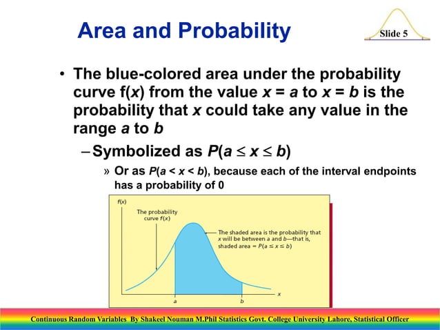 Continous Random Variable Pptx Physics Science 1343