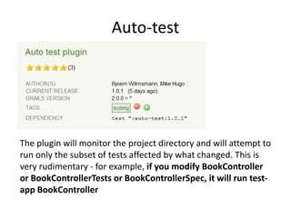 Continous testing for grails | PPT