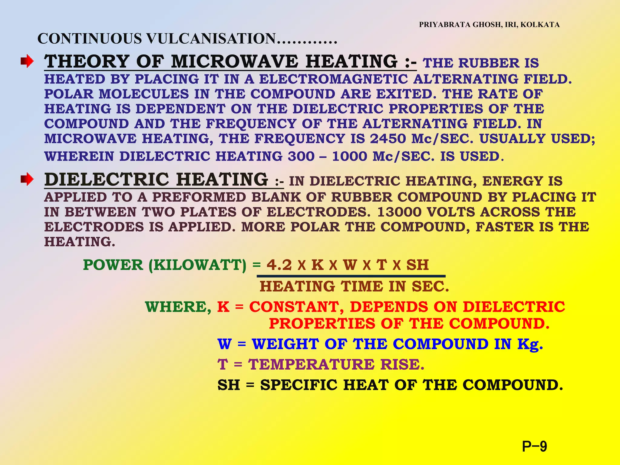 Continous vulcanisation 14 | PPT