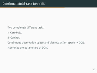 Continual reinforcement learning with complex synapses | PPT
