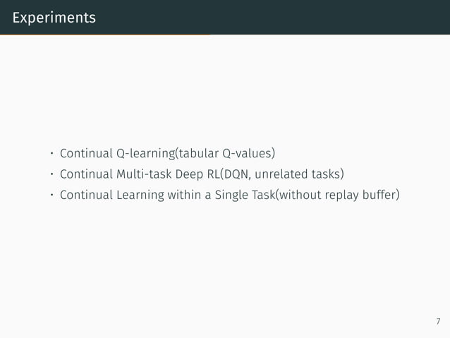 Continual reinforcement learning with complex synapses | PPT