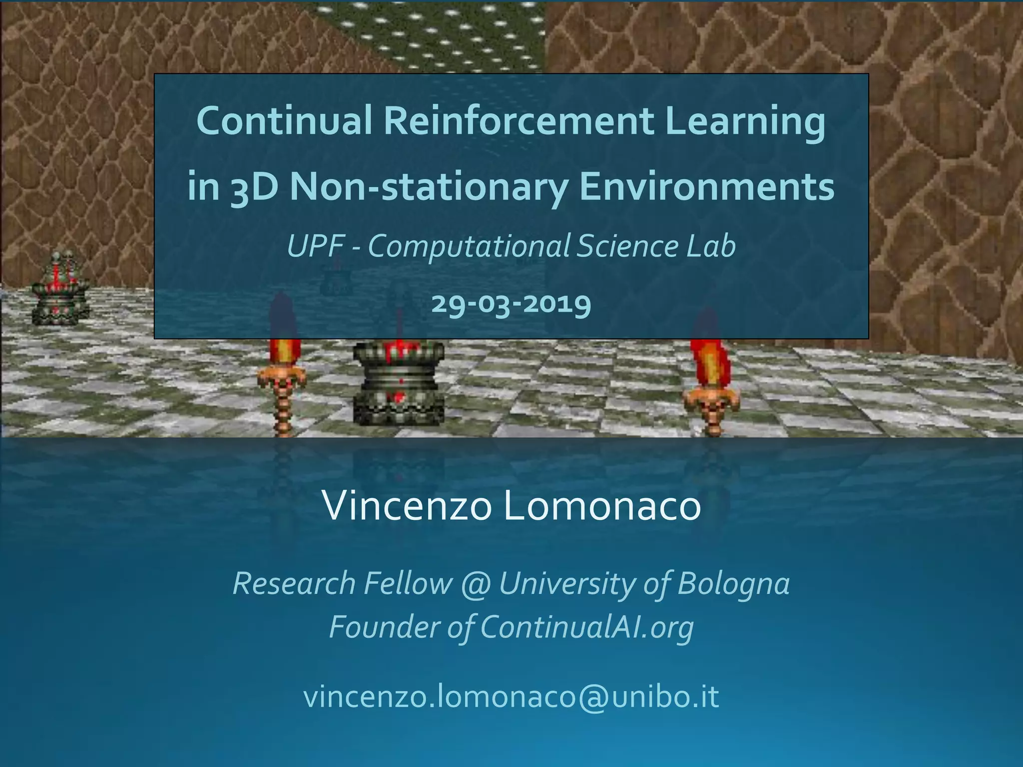 Continual Reinforcement Learning in 3D Non-stationary Environments | PDF