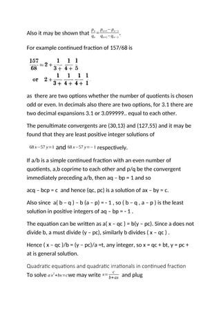 continued fractions, over decimal system and ancient Indian Mathematics ...