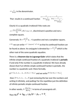 continued fractions, over decimal system and ancient Indian Mathematics ...