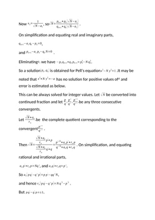 continued fractions, over decimal system and ancient Indian Mathematics | PDF