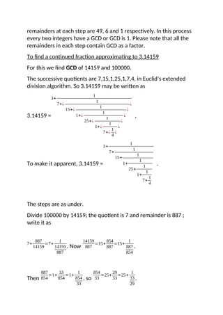 continued fractions, over decimal system and ancient Indian Mathematics ...