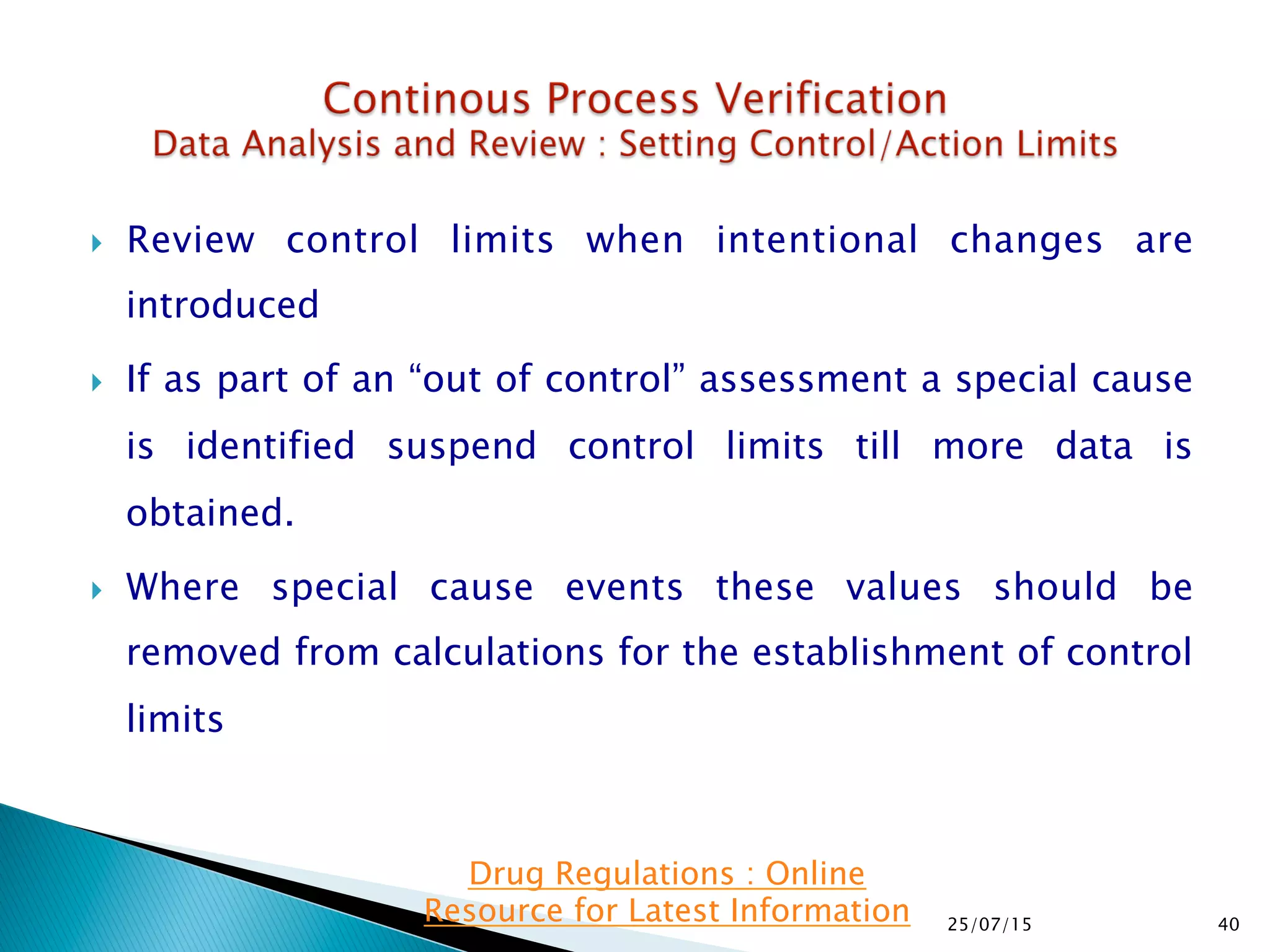 US FDA Process Validation Stage 3: Continued Process Verification | PPTX | Pharmaceutical ...