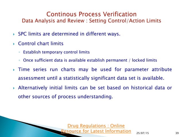US FDA Process Validation Stage 3: Continued Process Verification | PPTX | Pharmaceutical ...