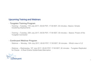 Training Slides: Basics 102: Introduction to Tungsten Clustering | PPT