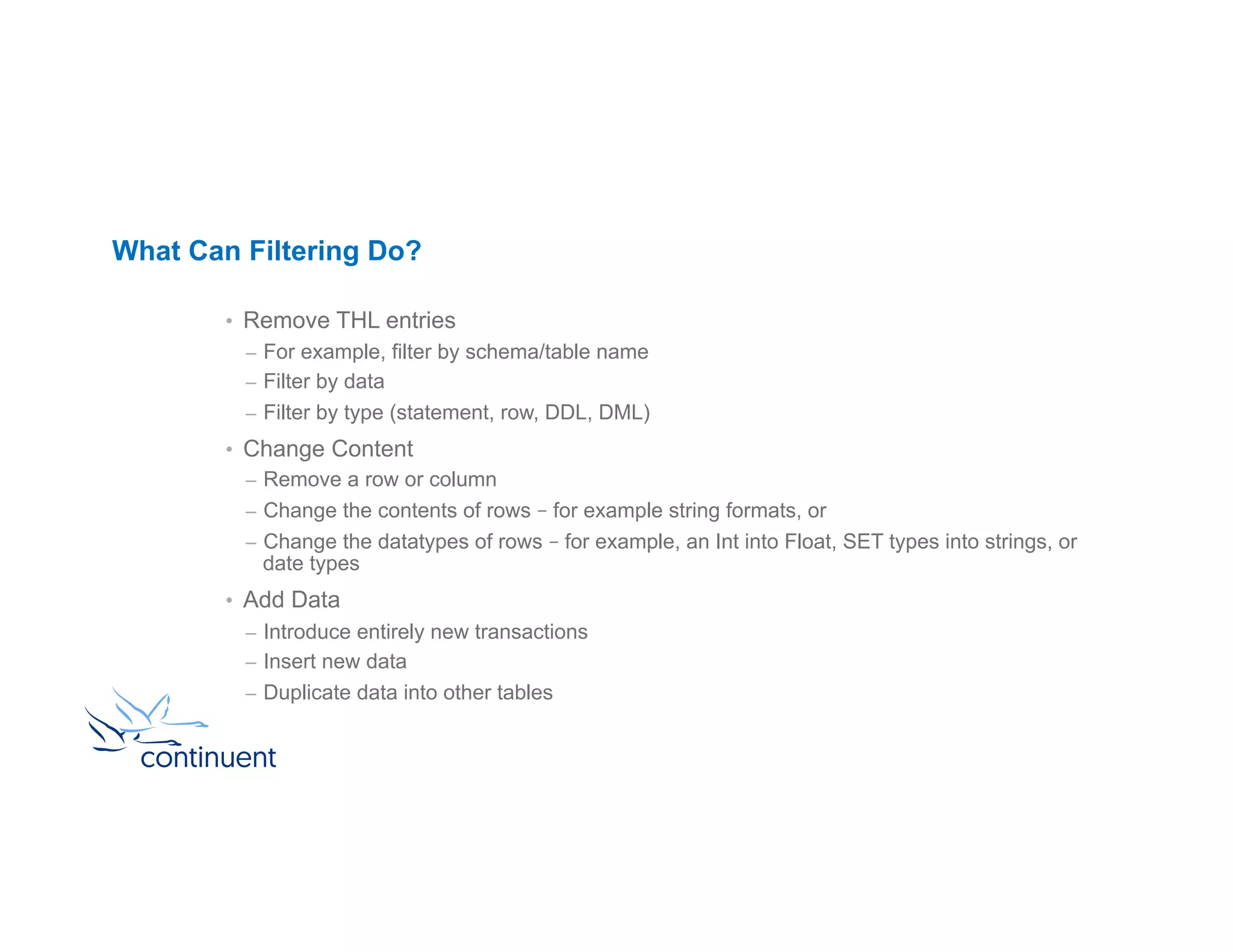 Training Slides Basics 101 Introduction To Tungsten Replicator Pdf